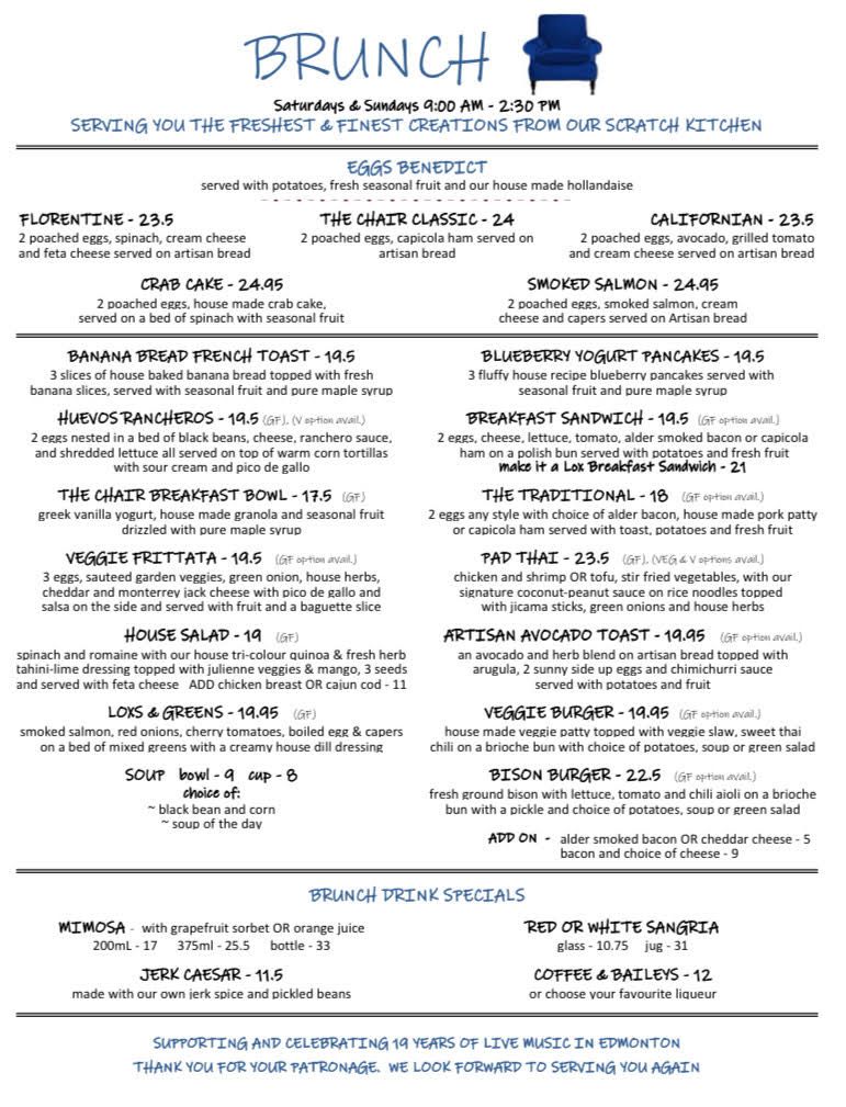 Brunch :: Blue Chair